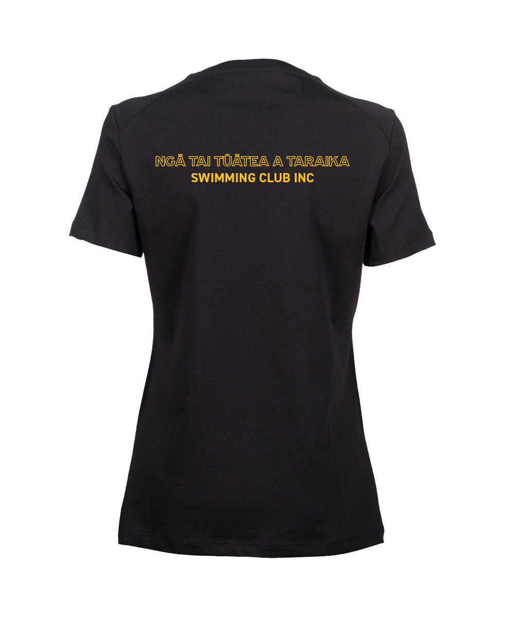 Ngā Tai Tūātea A Taraika Women's Panel T-Shirt - Black – Arena Water ...