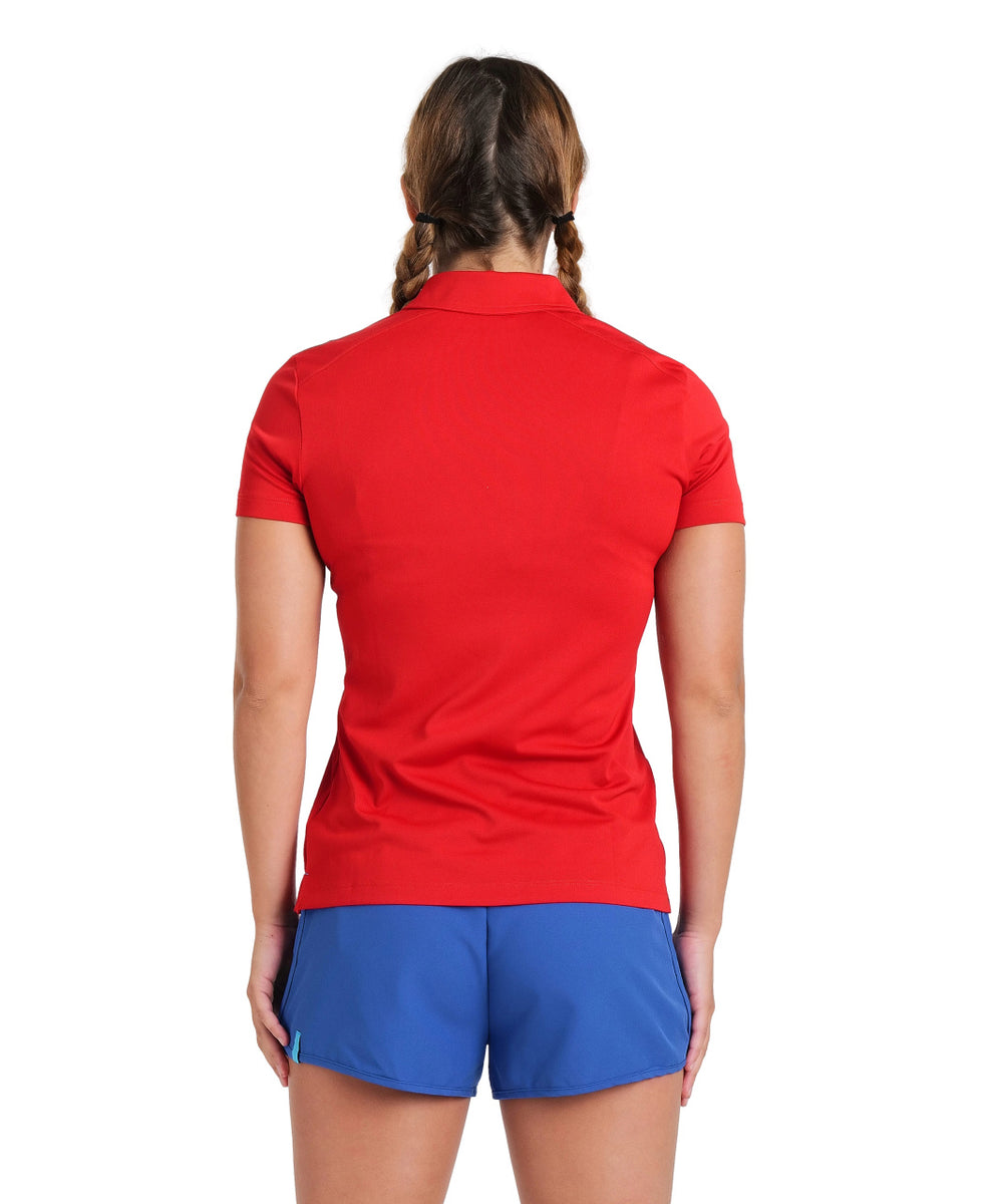 Arena Team Women's Polo Shirt Solid - Red – Arena Water Instinct NZ