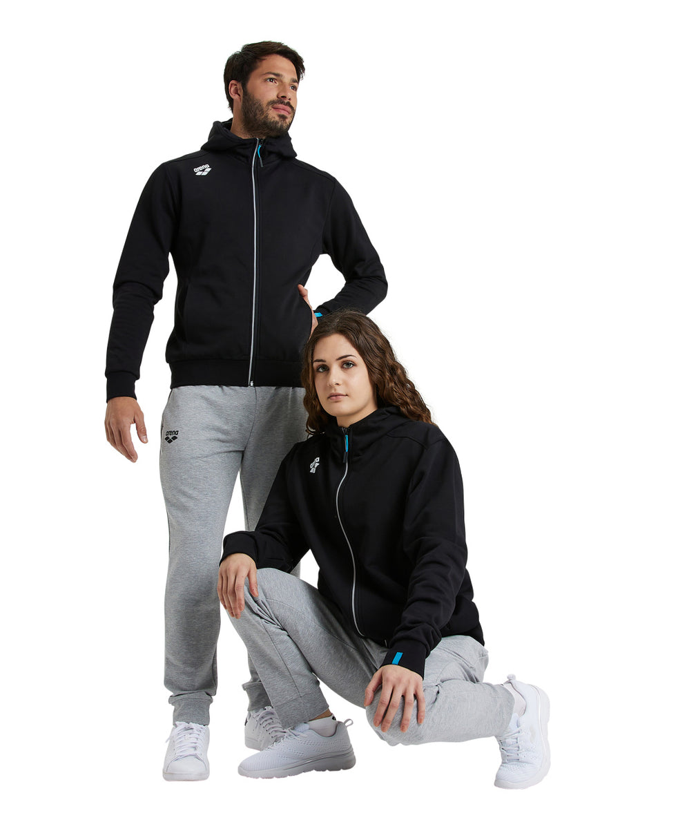Arena Team Unisex Hooded Panel Jacket - Black – Arena Water Instinct NZ