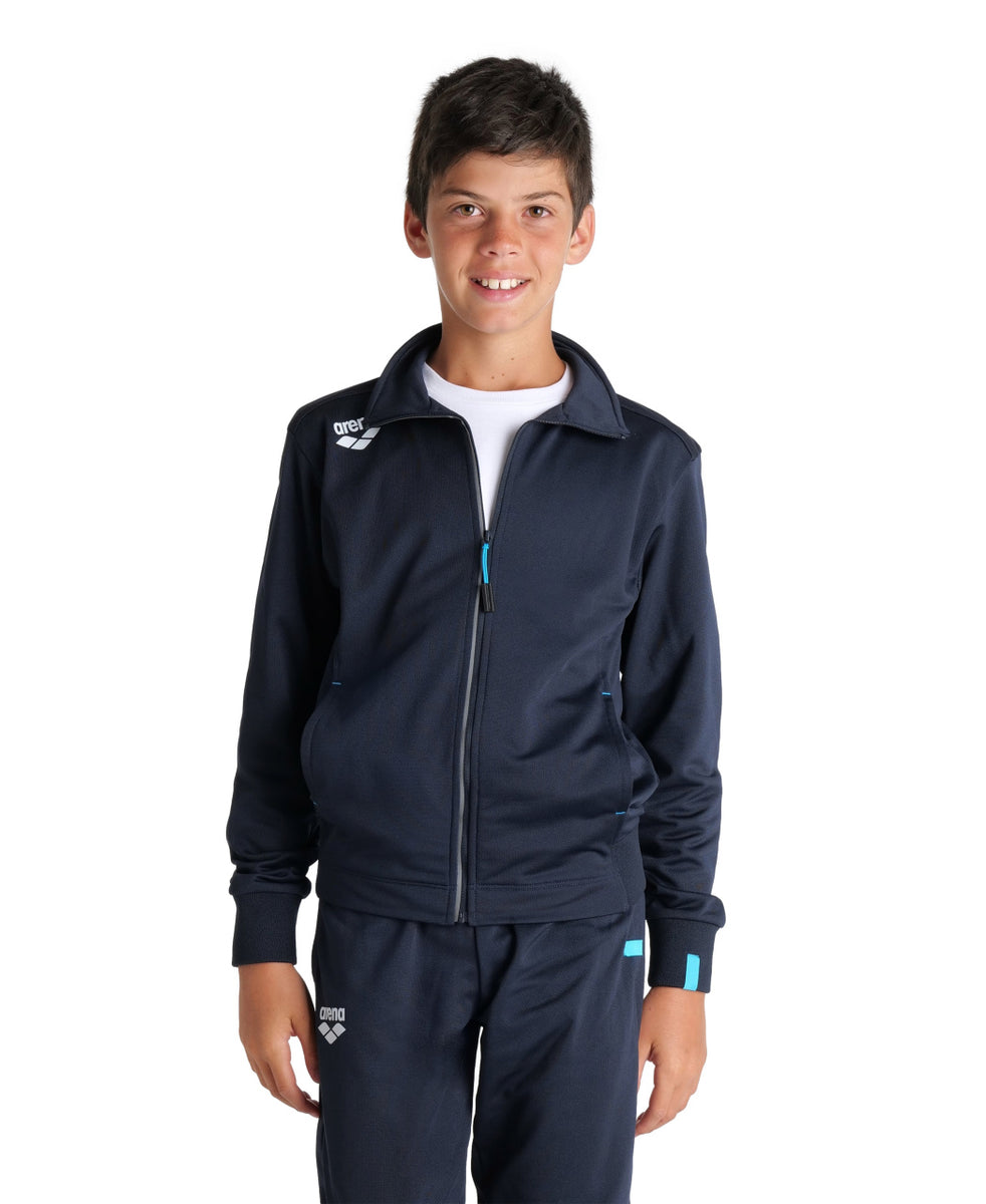 Arena Team Junior Panel Knit Poly Track Jacket - Navy – Arena Water ...