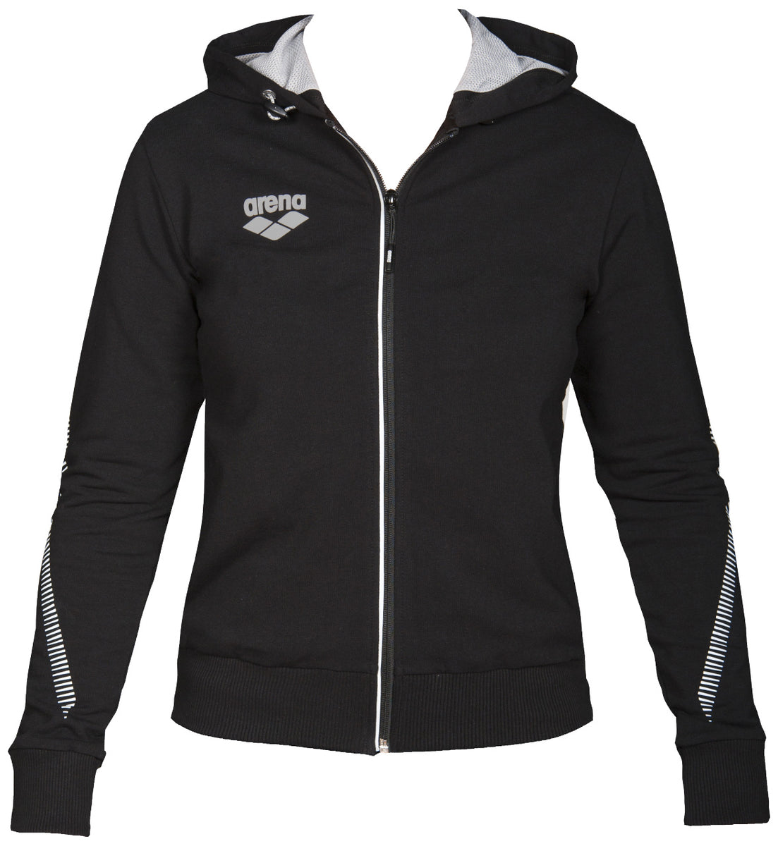 W Team Line Hooded Jacket - Black – Arena Water Instinct NZ