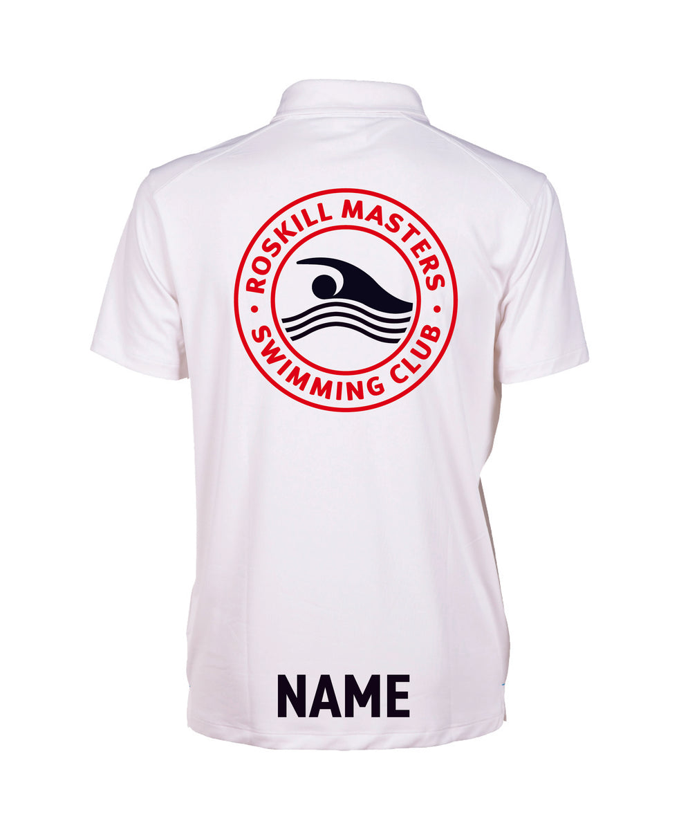Roskill Masters Unisex Solid Polo - White – Arena Water Instinct NZ