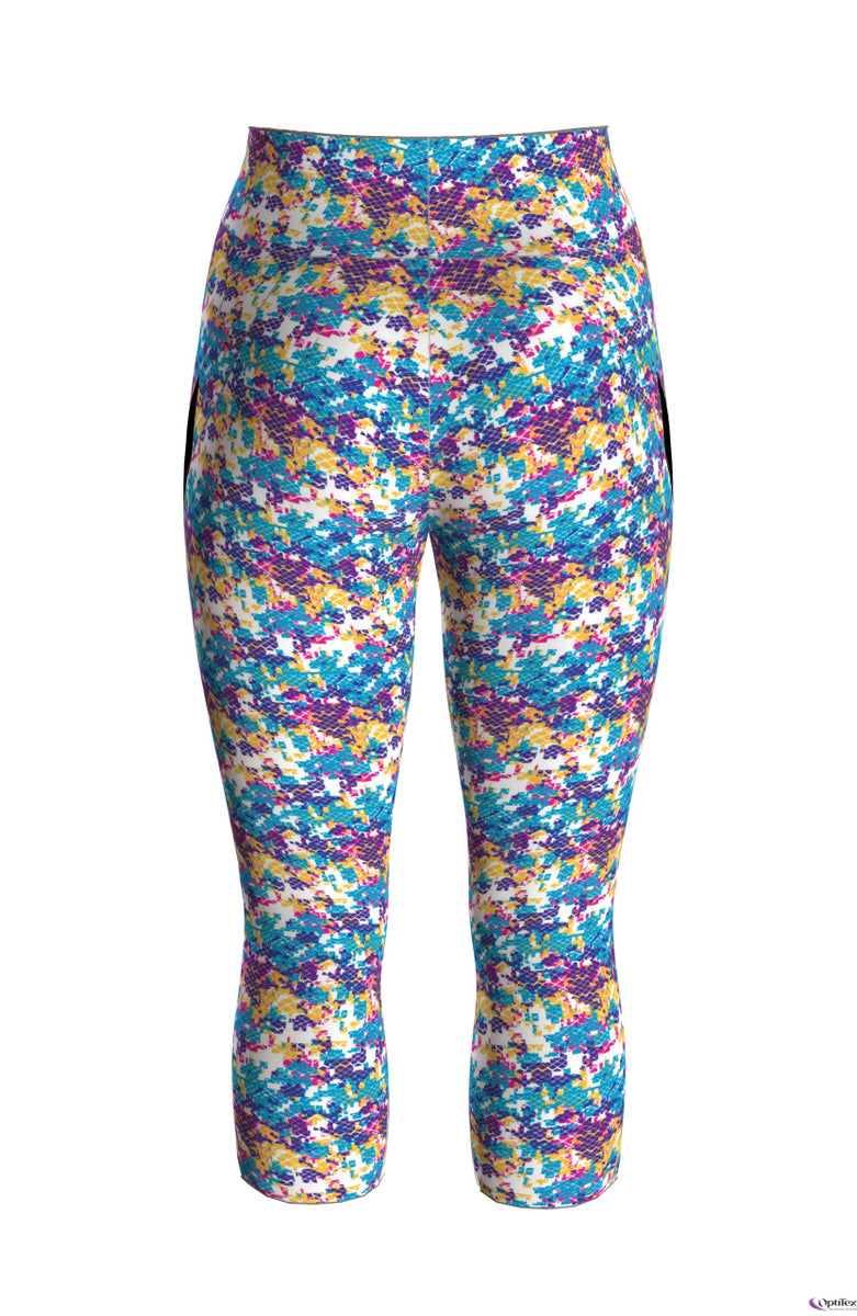 Arena Women's 3/4 Tights - Camou Mirtilla-Black – Arena Water Instinct NZ