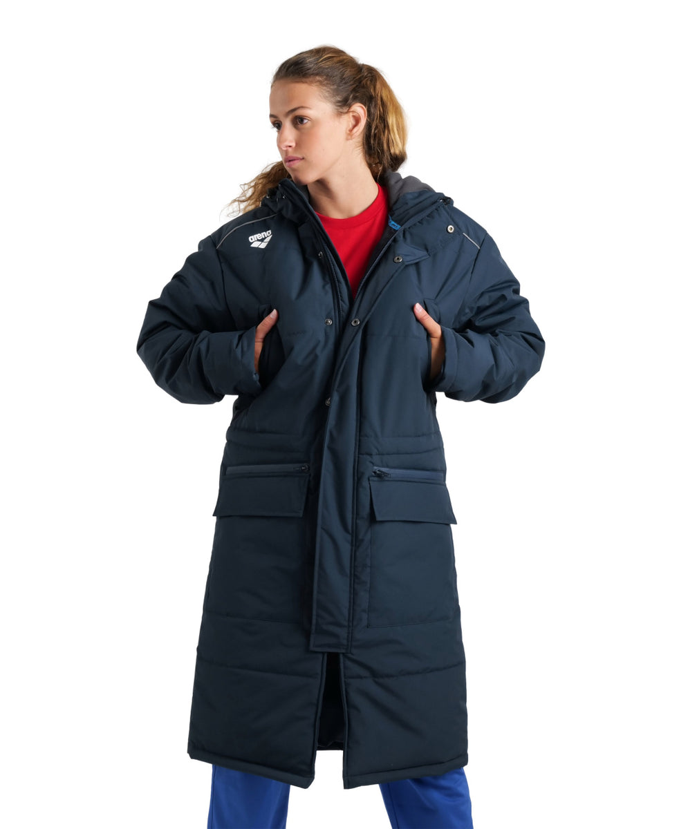 Arena Team Parka Solid Jacket - Navy – Arena Water Instinct NZ
