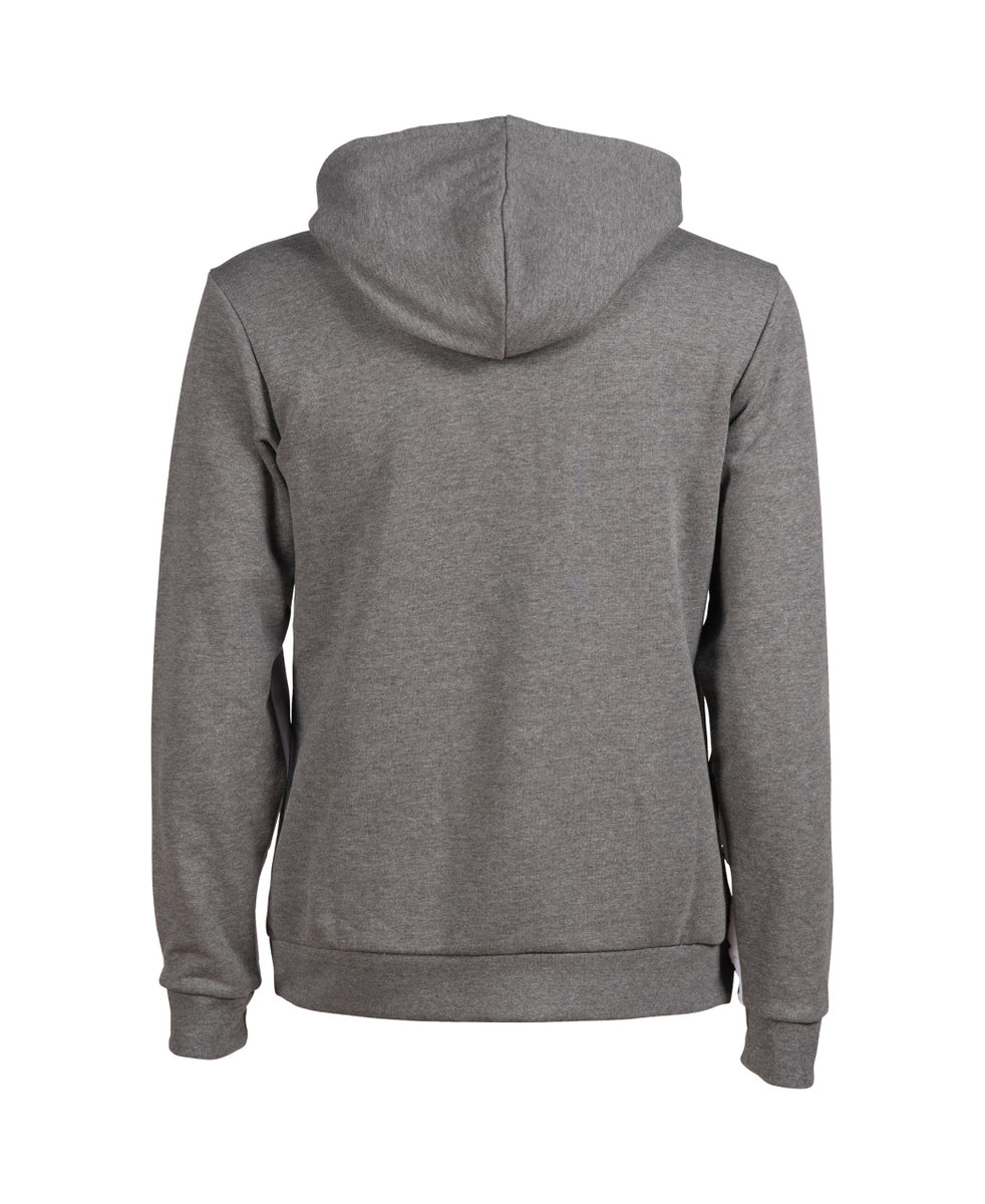 Unisex Arena Icons Hooded Sweat Solid Dark Grey Melange-White-Black ...