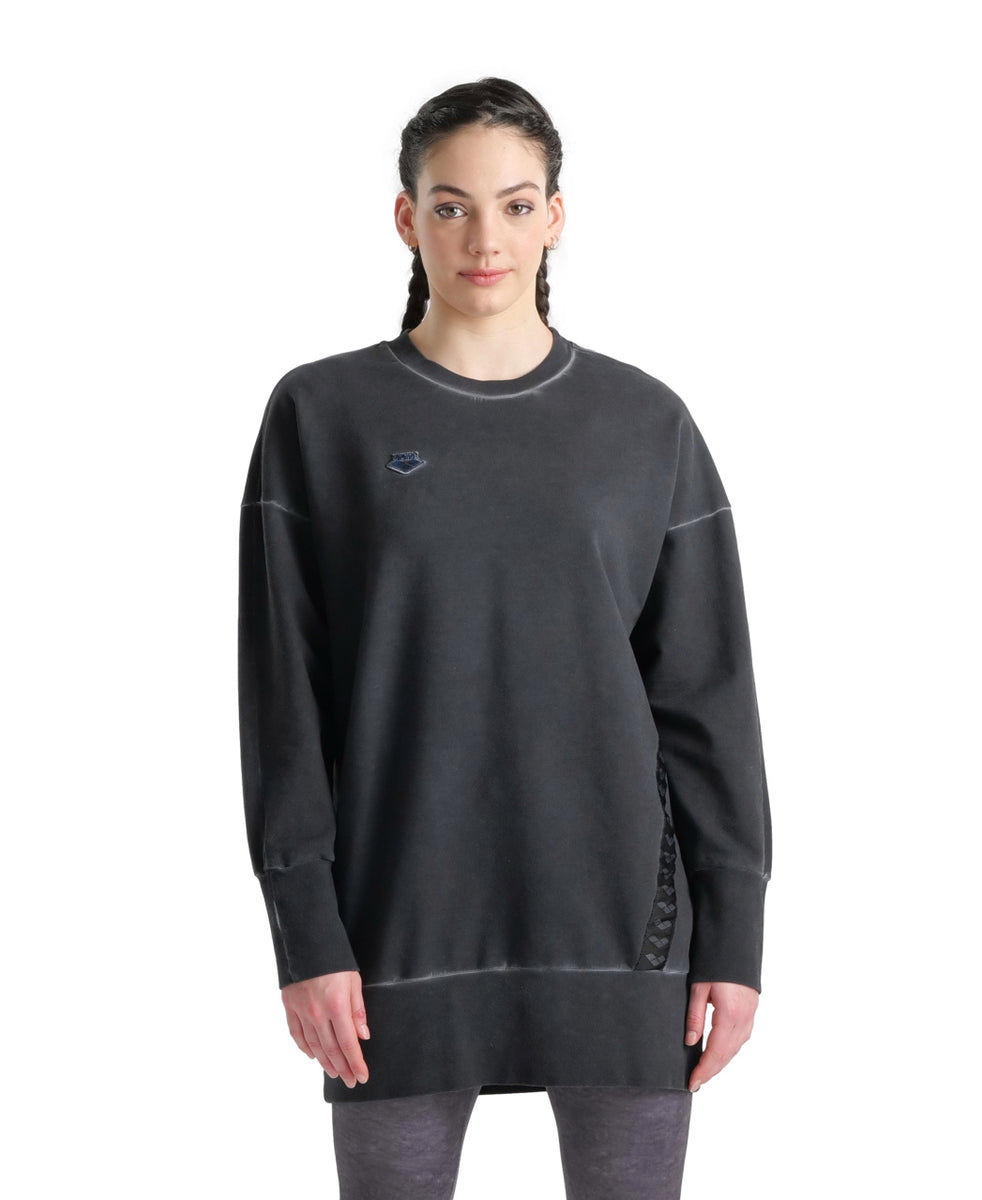 Women's Arena Icons Oversize Crew Delave-Black-White – Arena Water ...